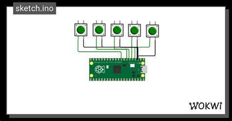 estrutura teclado wokwi esp32 stm32 arduino simulator