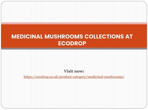 Ppt Medicinal Mushrooms Archives Ecodrop Essential Oil Powerpoint