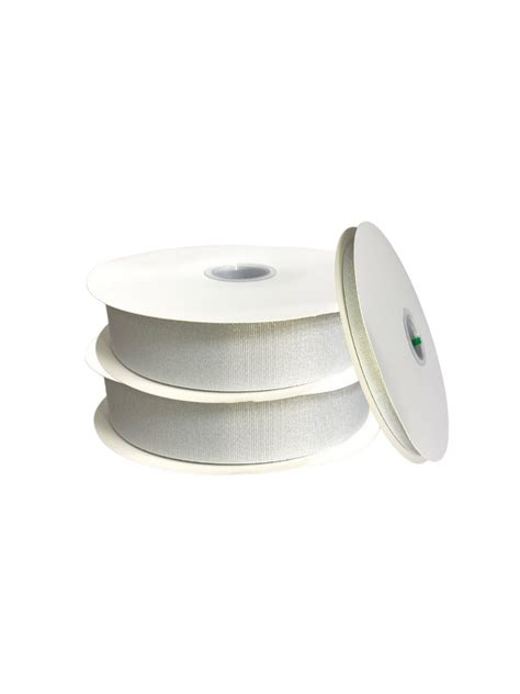 Fita Yama Gorgurão Branco 029 Brilho Dourado 1m Pintando e Bordando
