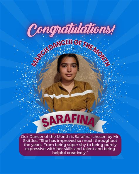 Spisak Dance Academy Congratulations To Sarafina Facebook