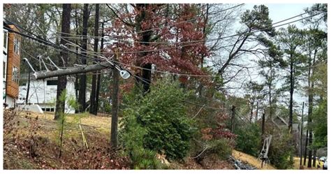 Severe Storms Cause Widespread Tree And Power Line Damage In Central