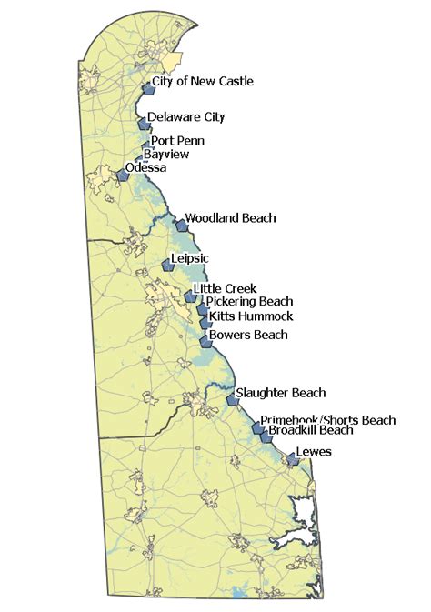 About Delaware Coastal Flood Monitoring System Beach Map