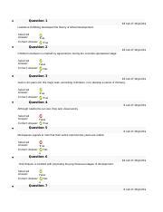 Psyc Chapter Quiz Docx Question Out Of Points