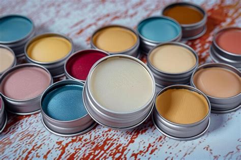Premium Photo Trendy Lip Balms Arranged In Round Tin Cases