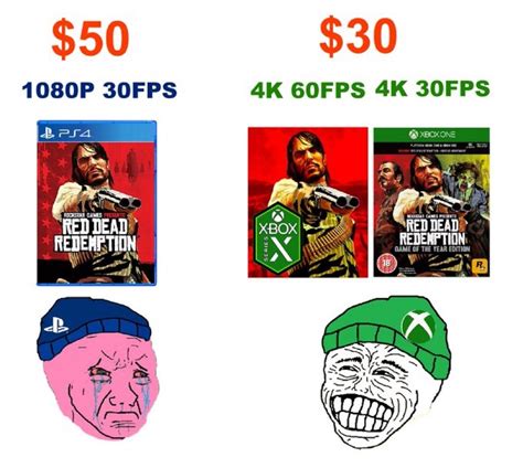 Ps4 Vs Xbox 1 Meme