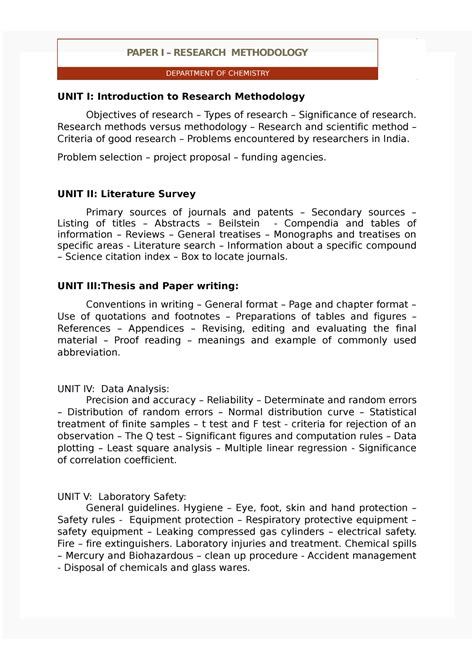 Paper 1 Research Methodology PAPER I RESEARCH METHODOLOGY