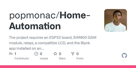 GitHub Popmonac Home Automation The Project Requires An ESP32 Board