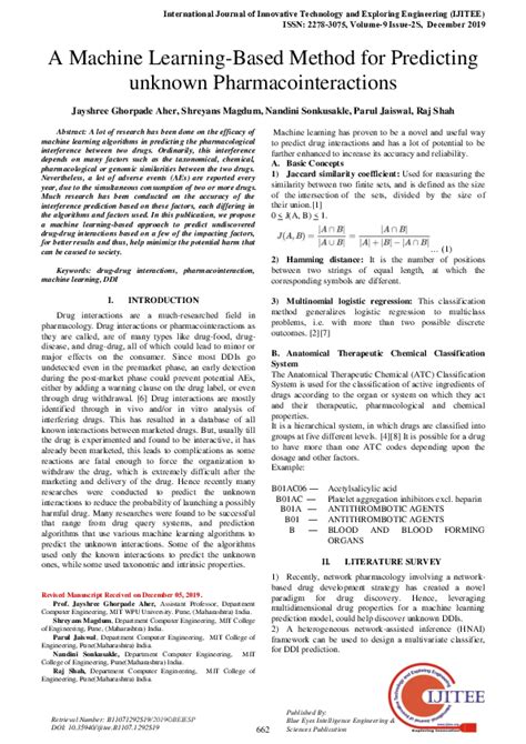 pdf a machine learning based method for predicting unknown