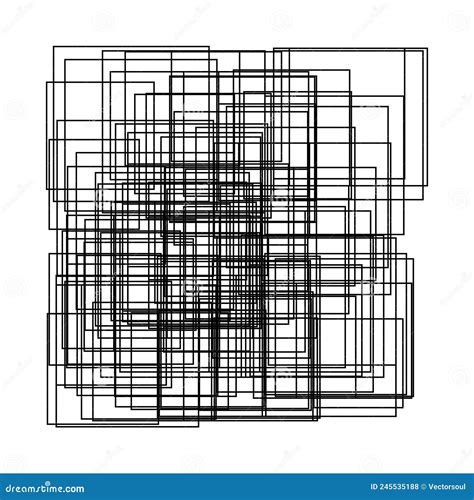 Random Rectangles Structure Vector Composition Pattern Stock Vector Illustration Of Disarray