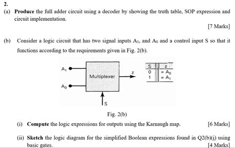 Solved A Produce The Full Adder Circuit Using A Decoder By Chegg