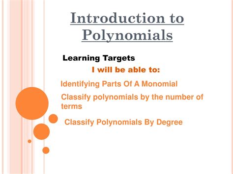 Ppt Understanding Polynomials Classification And Degrees Powerpoint Presentation Id 9630776