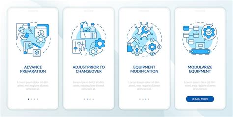 Premium Vector Converting Internal Into External Blue Onboarding Mobile App Screen