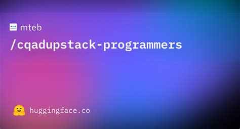 mteb cqadupstack programmers · datasets at hugging face