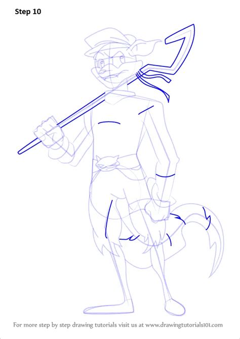 How To Draw Sly From Sly Cooper Sly Cooper Step By Step