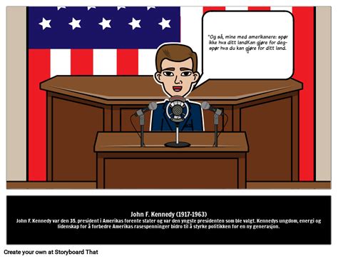 Hvem Var John F Kennedy Storyboard Par No Examples
