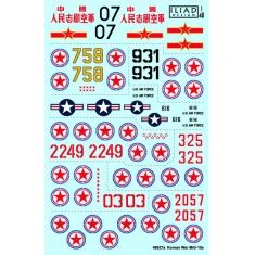 148 Korean War Mig 15s In North Korean And Chinese Markings Decals