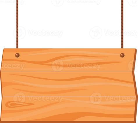 Hanging Wood Board Sign Rustic Signpost Or Billboard Notice And