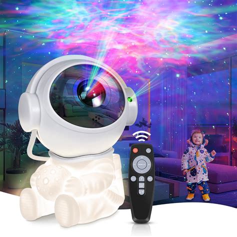Proyector De Galaxia Con Astronauta Proyector De Estrellas Luz