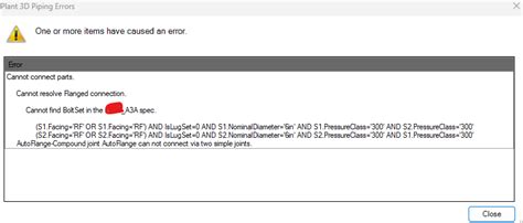 Custom Spec Componant Fetching Wrong Rating Bolt Autodesk Community