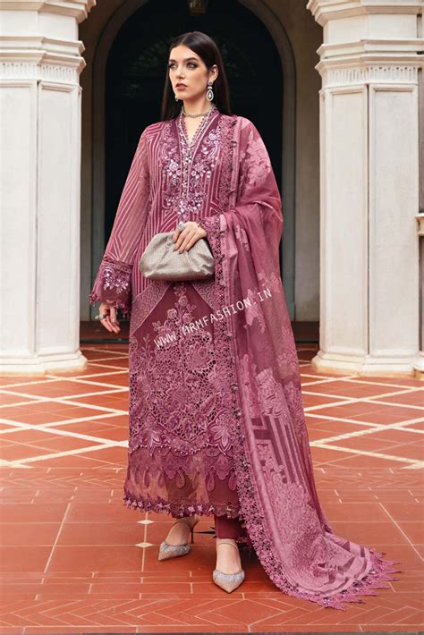 Maria B Winter Luxe 2025 Wl 1304 Ash Pink