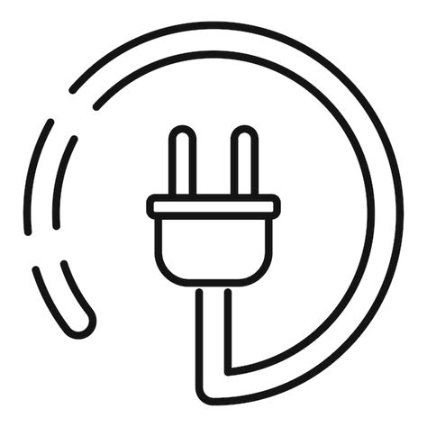 Premium Vector Energy Electric Plug Icon Outline Energy Electric Plug Vector Icon For Web