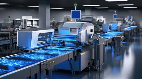 Highly Efficient And Safe Advanced Microchip Factory Assembly Line