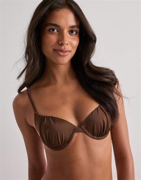 Köp Nelly Perfect Push Bikini Bra Brun