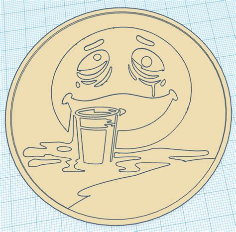 Drunk Smiley Face By Eva Máčová Download Free Stl Model