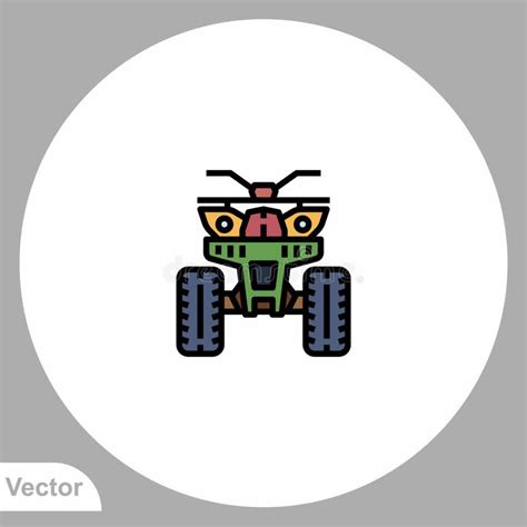 Atv Vector Icon Sign Symbol Stock Vector Illustration Of Element