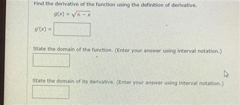 Solved Find The Derivative Of The Function Using The Chegg Com