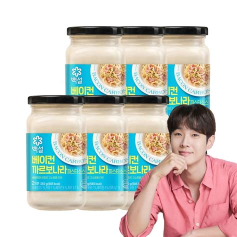 백설 베이컨까르보나라 파스타소스 355g X6개 홈플러스 택배배송