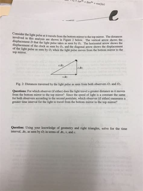 Solved Introduction To Special Relativity The Following Chegg