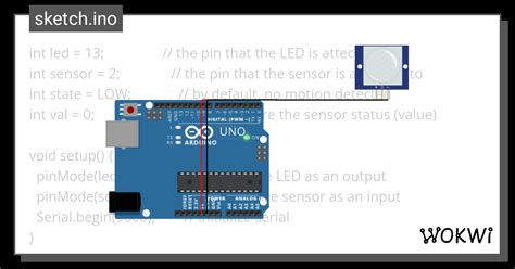 Motion Sensor Wokwi Esp32 Stm32 Arduino Simulator