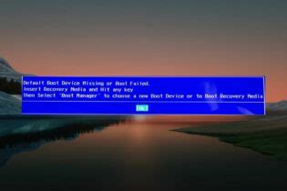 Fix Default Boot Device Missing Or Boot Failed