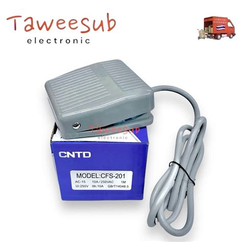 Switch Foot Cfs 201 สวิตช์เท้าเหยีบ 10a 220 250v 1no 1nc แบบกดติด ปล่อย