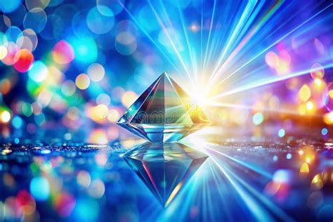 Technology Abstract Lens Flare Bokeh Lights Prism Stock Illustration