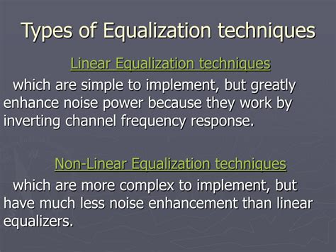 Ppt Equalization Techniques Powerpoint Presentation Free Download