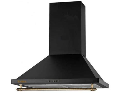 Абсорбатор Delux Retro 650м3 ч с качулка Черен Аспиратори
