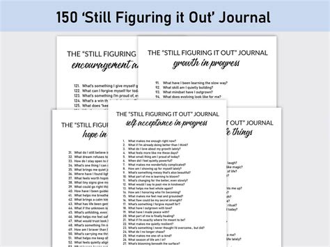 150 Still Figuring It Out Journal Printable Journal Minimalist
