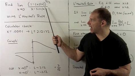 Example Of L Hopital S Rule Hard YouTube