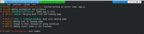 Git Log Oneline Graph All