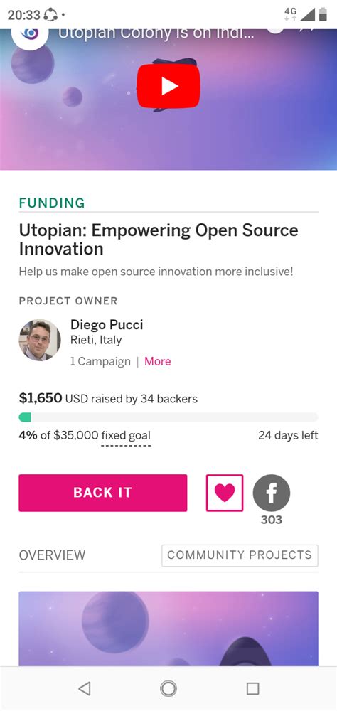 Task 4 Utopian Indiegogos Campaign Dtube Version — Steemit