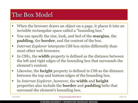 Using Cascading Style Sheets Presentation Ppt