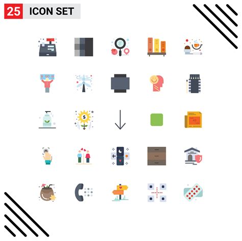 Set Of 25 Modern UI Icons Symbols Signs For Measurement Shelves