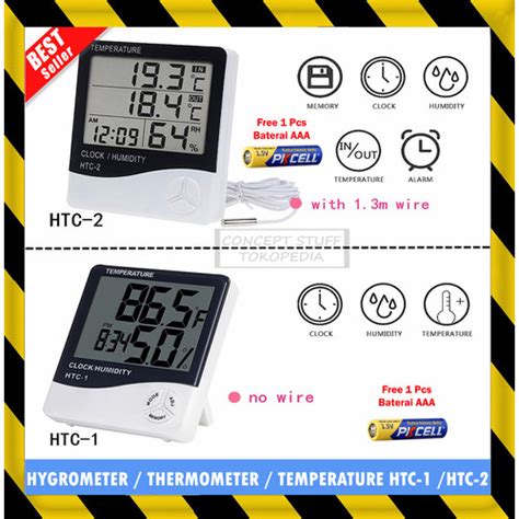 Jual ALAT PENGUKUR HYGROMETER THERMOMETER TEMPERATURE DIGITAL HTC HTC HTC Jakarta