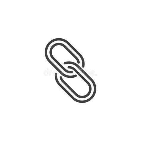 Link Line Icon Stock Illustration Illustration Of Attached 373080696