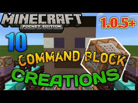 Minecraft PE AWESOME Command Blocks Creations YouTube