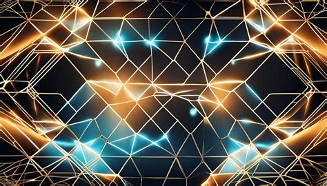 Abstract Geometric Network Technology Background Premium Ai Generated