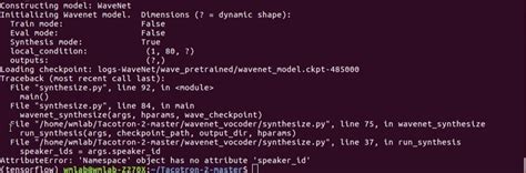 Attributeerror Namespace Object Has No Attribute Speakerid