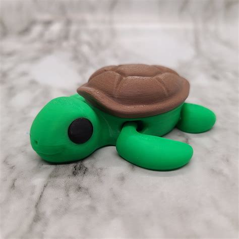 Flexi Fidget Turtle Fidget Toy Etsy